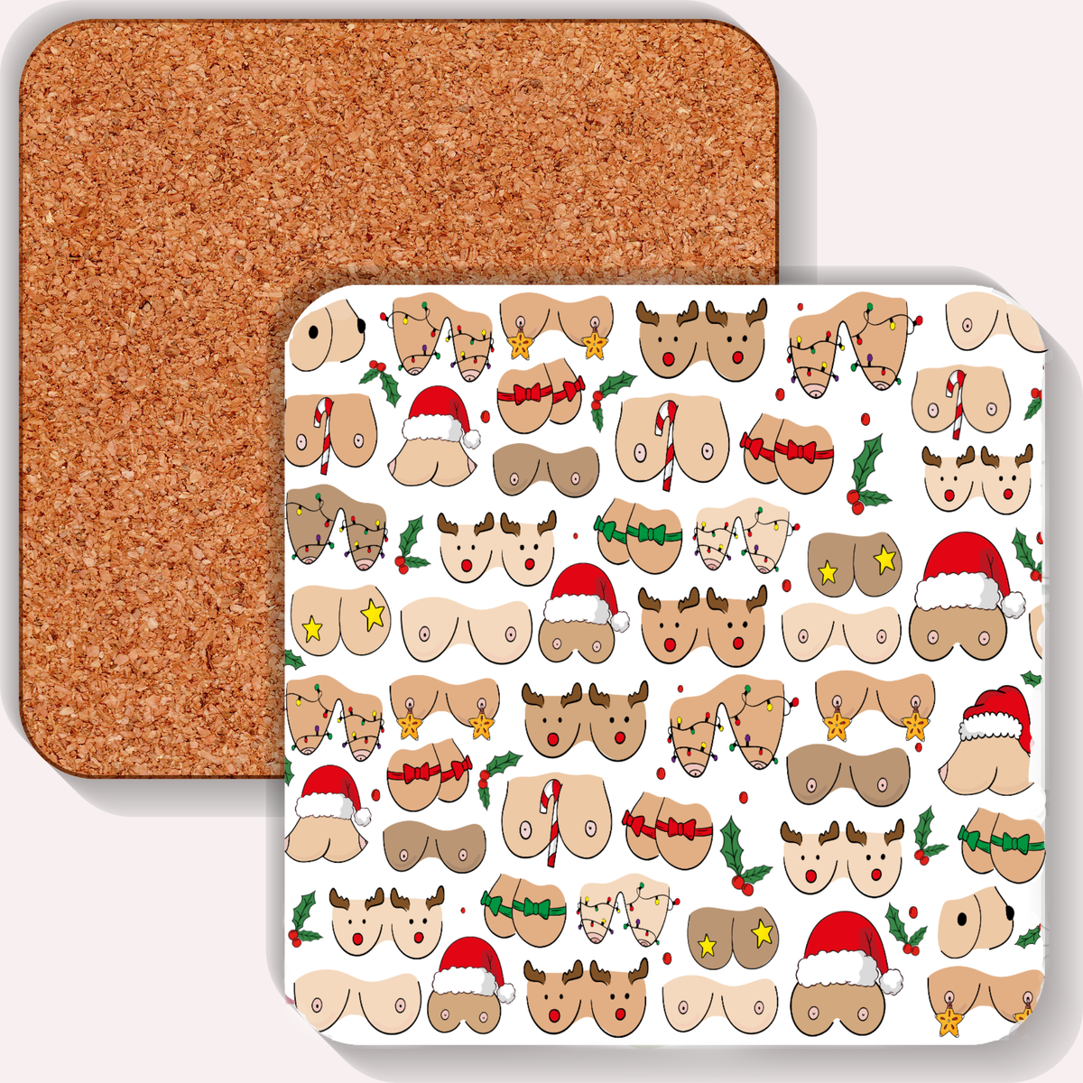 Xmas Busts Coaster – Risque Gifts