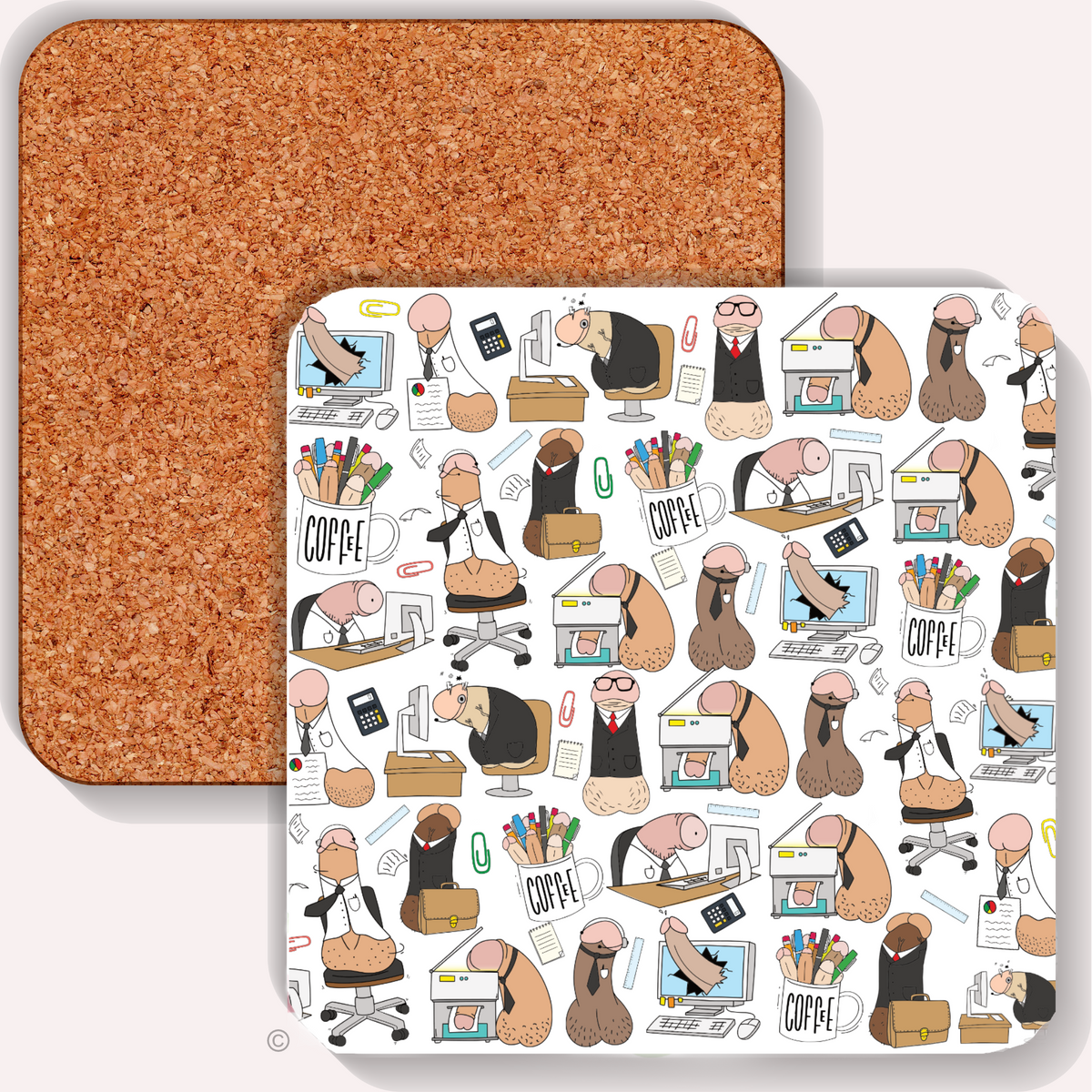 Office Willies Coaster – Risque Gifts