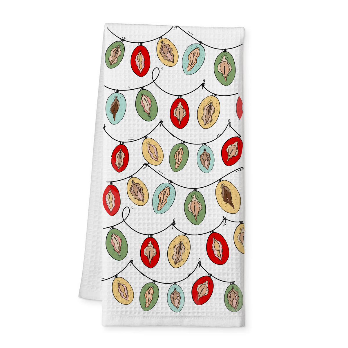 Festive Glow Tea Towel – Risque Gifts