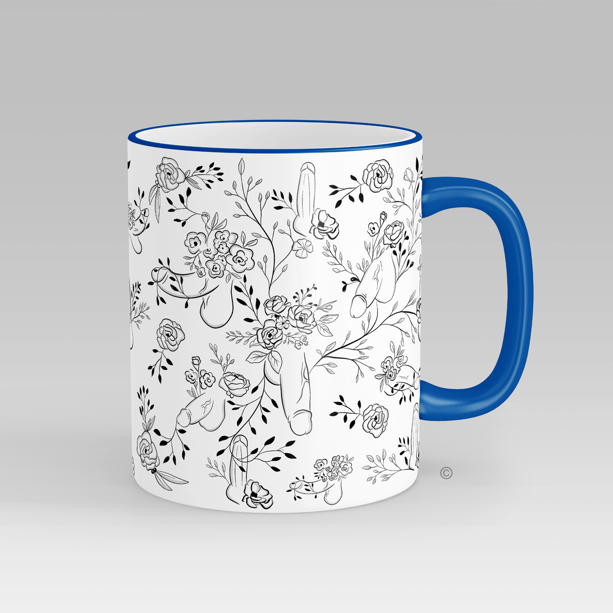 Floral Willy Mug – Risque Gifts
